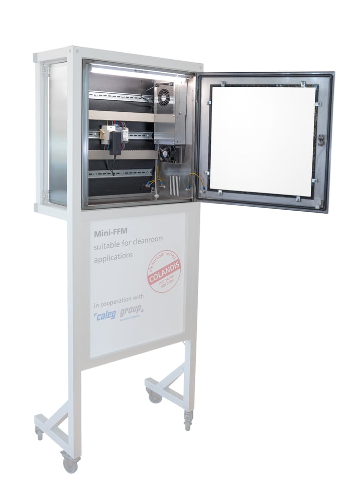 Cleanroom-compatible control cabinet